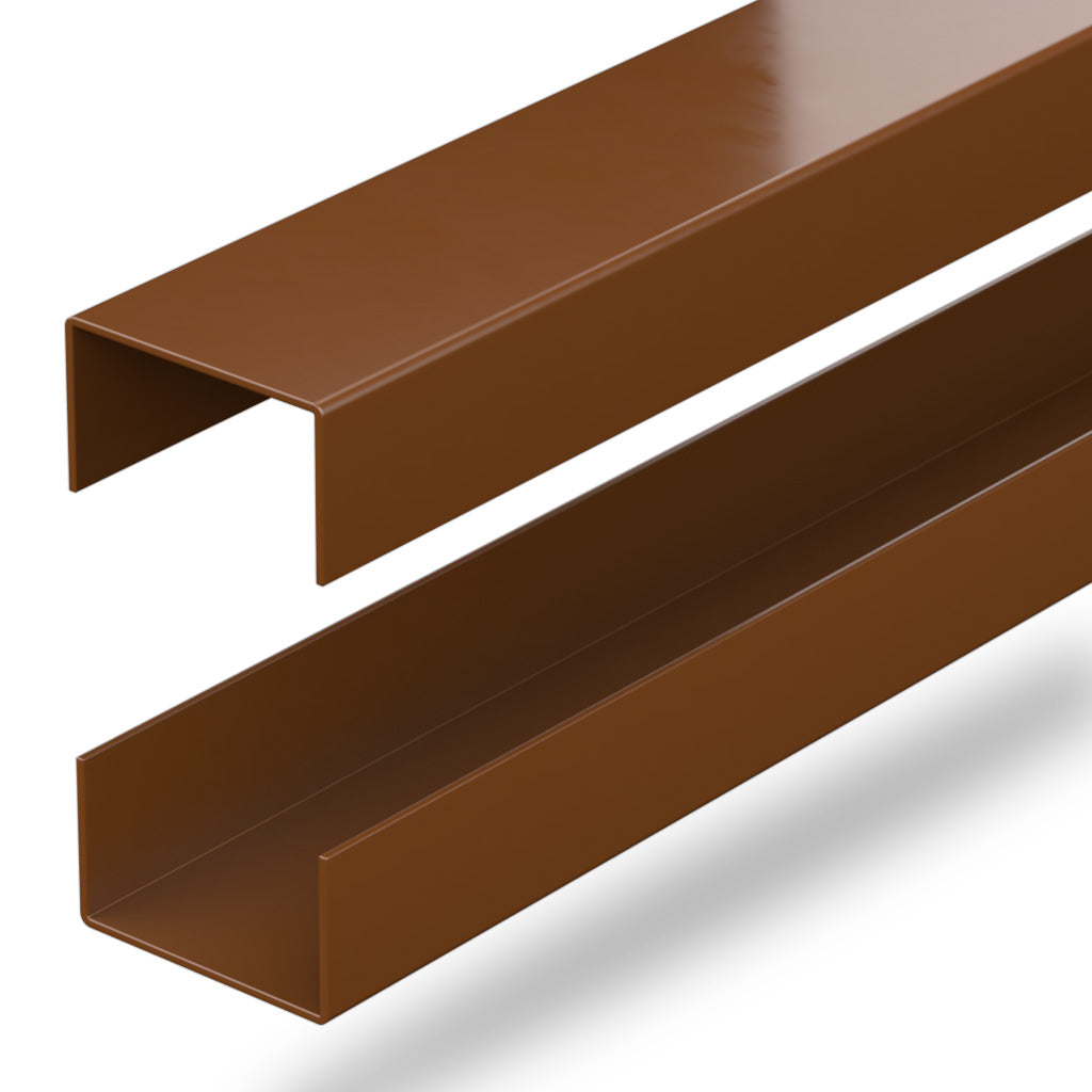 DuraPost URBAN® RAILS FOR SLATTED COMPOSITE PANEL (PK2) | BLACK – Birkdale